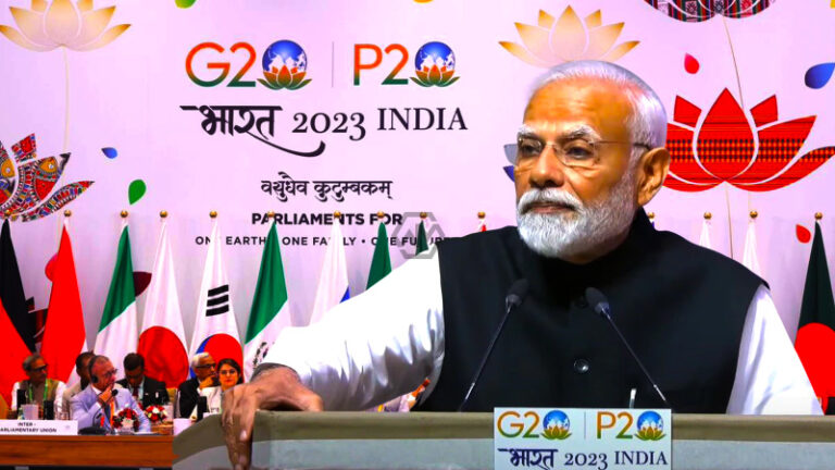 Modi Inaugurated the 9th G20 Parliamentary Speakers' P20 Summit in New ...