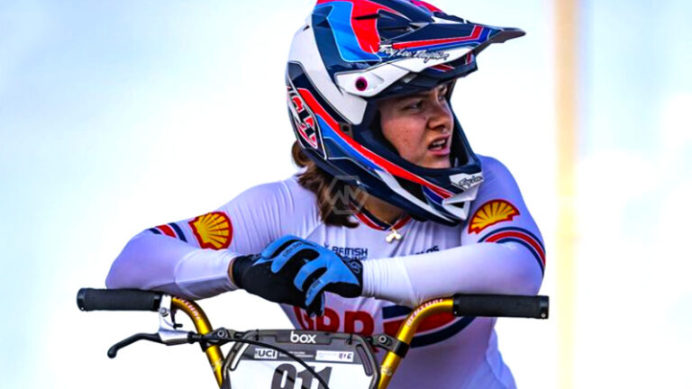 A Young Women BMX Biker Champion at the UCI BMX World Championships ...